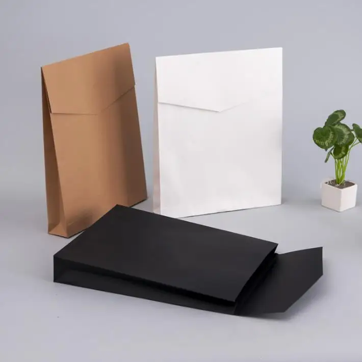 100pcs/lot Kraft Paper Envelope Gift Boxes Present Package Bag For Book ...