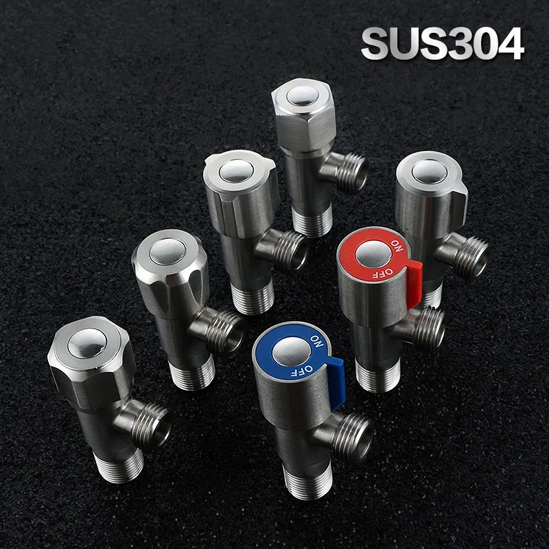 304 stainless steel brushed filling valve angle valve toilet fill valve ...