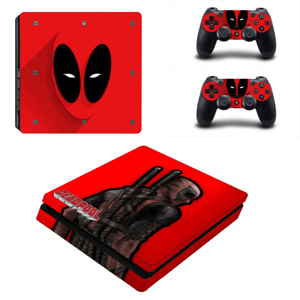 Deadpool PS4 Slim Skin Sticker Console Decal - ConsoleSkins.co