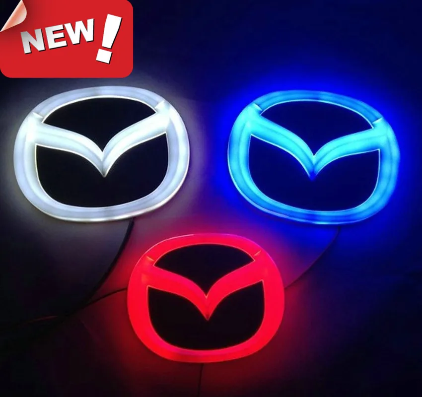 Mazda Logo Light Car Auto Badge Light Led Light 3d/4d Mazda Emblem Car ...