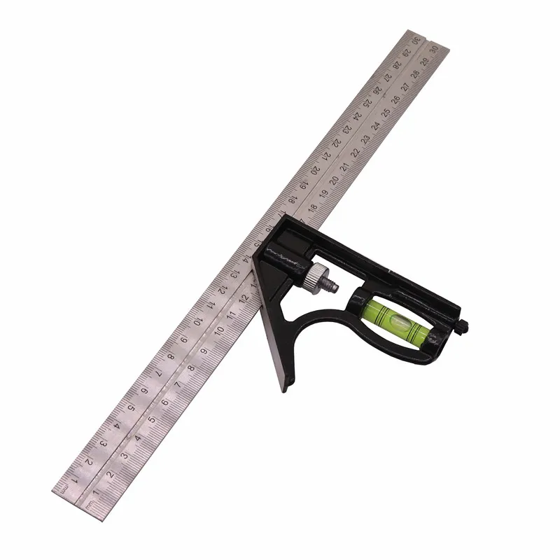 1pc 300mm (12") Adjustable Engineers Combination Try Square Set Right ...