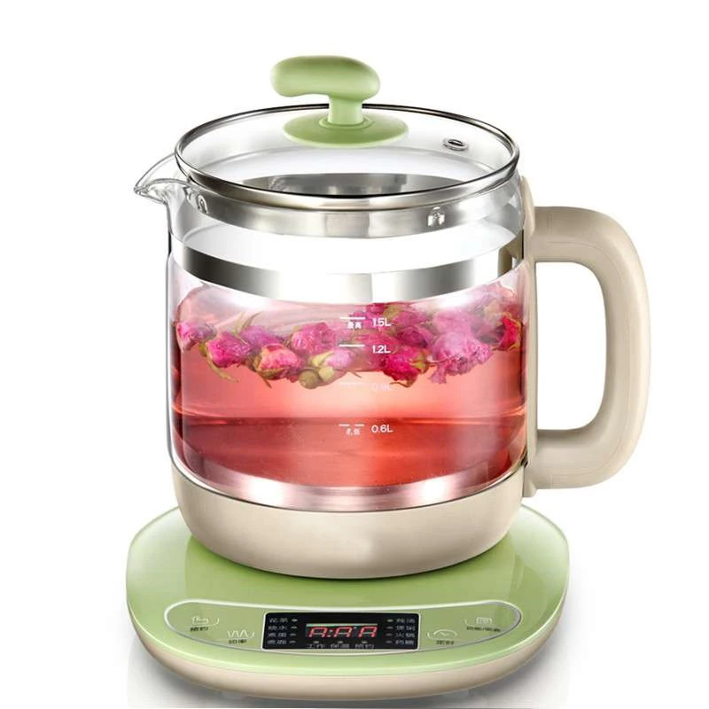 Light green health pot 1.5 L microcomputer control electric kettle ...