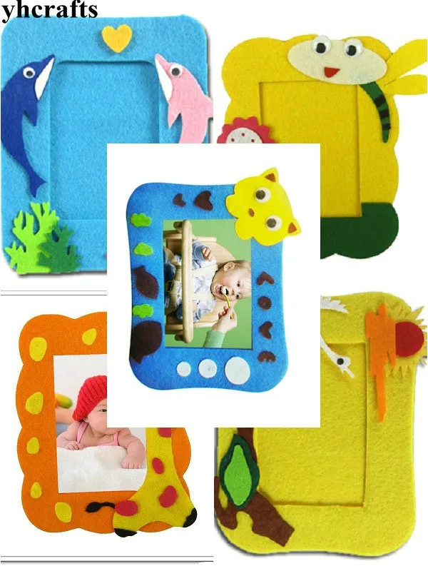 5pcs/lot.diy Felt Photo Frame Craft Kits Early Learning Educational ...