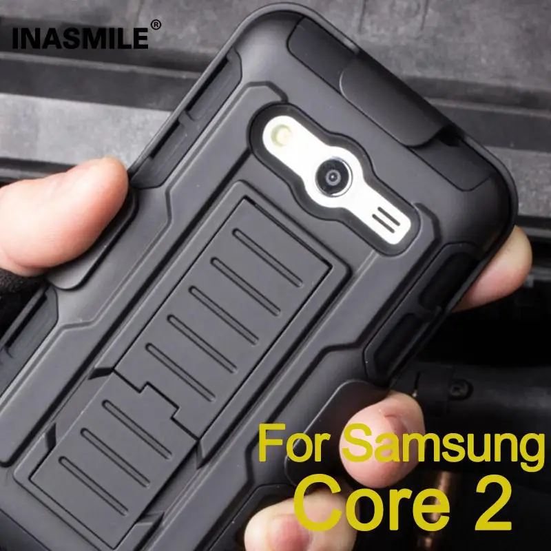3 in 1 Combo Military Phone Cases for Samsung galaxy Core 2 case Belt ...