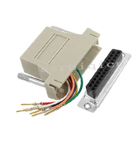 DB25-25-PIN-25-way-SERIAL-RS232-Male-TO-RJ45-Female-Socket-Modular ...
