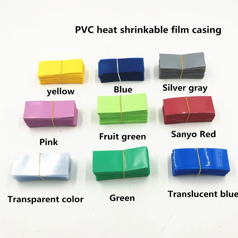20PCS Li ion 18650 Battery Wrap PVC Heat Shrink Tubing Precut 7 Color ...