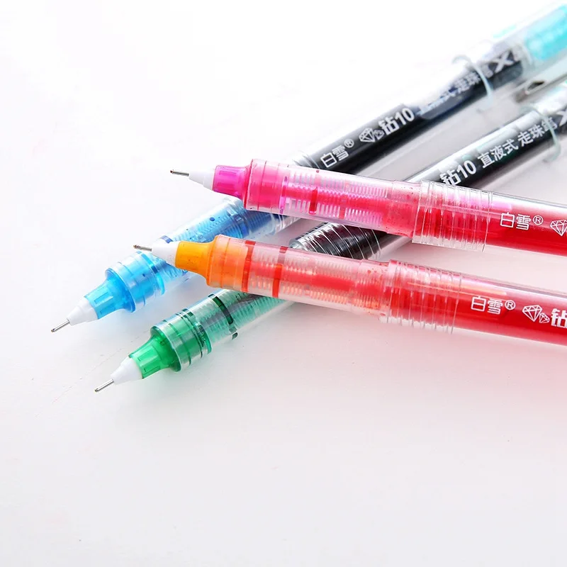 1 Pcs High Quality Straight Liquid Needle Type Color Pen Water Gel Pens ...