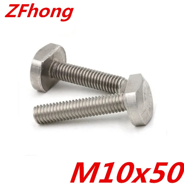 5pcs M10*50 stainless steel 304 T type screw bolt|screw bolt|stainless ...