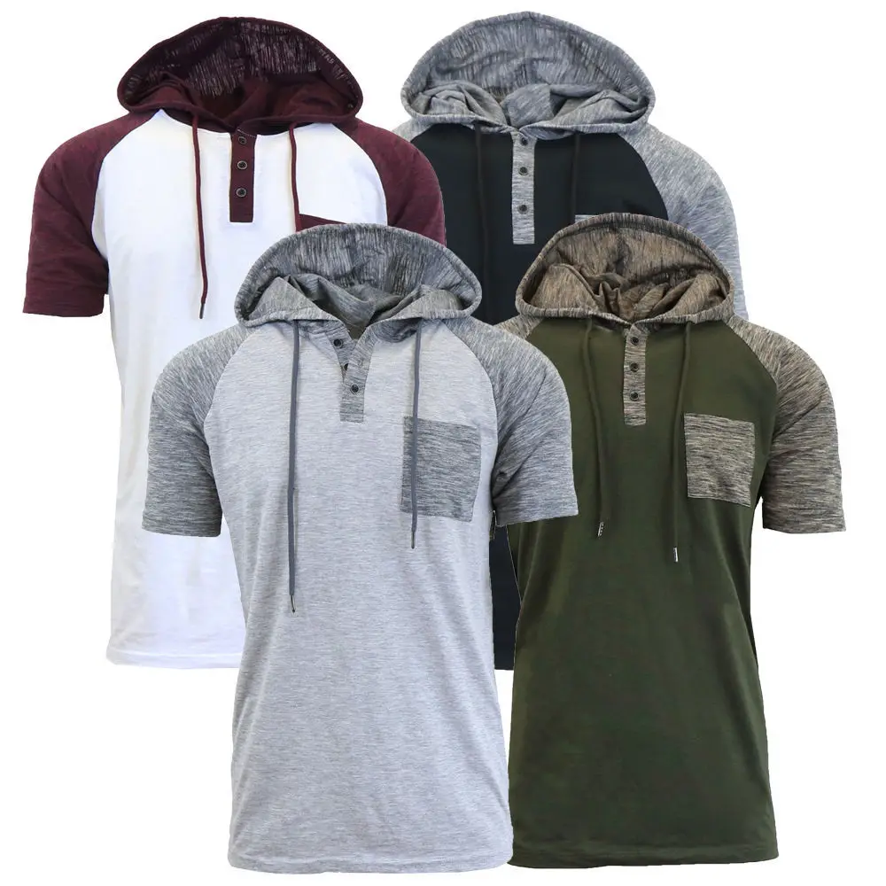 Sudadera con capucha a la moda de verano para hombre, gorra manga corta ...