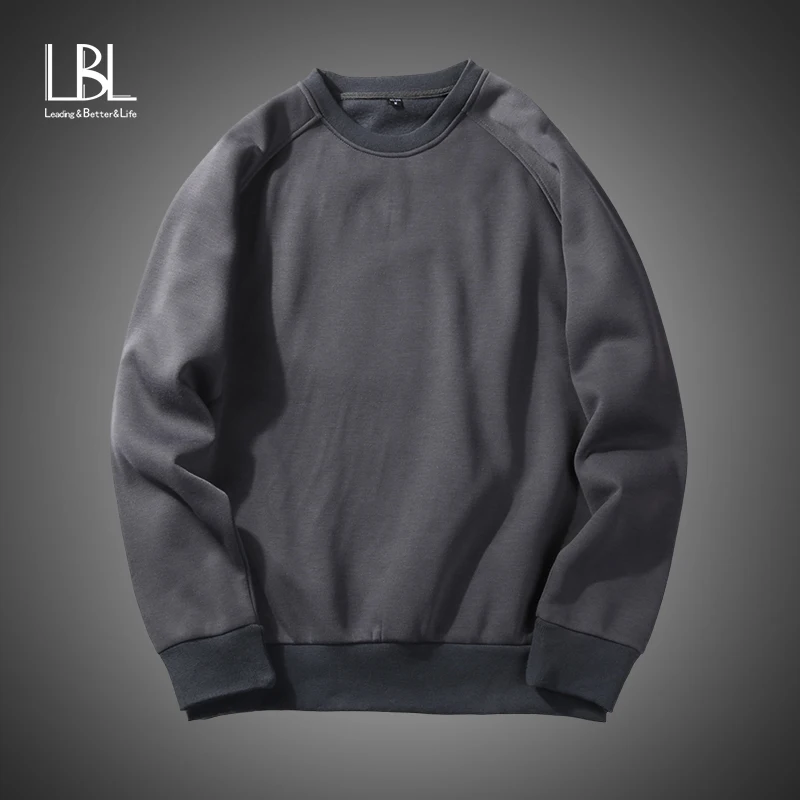Lbl 브랜드 남성 캐주얼 후드 티셔츠 새로운 봄 기본 솔리드 컬러 양털 폴리 에스터 풀오버 코트 남성 따뜻한 후드 남성 Eu
