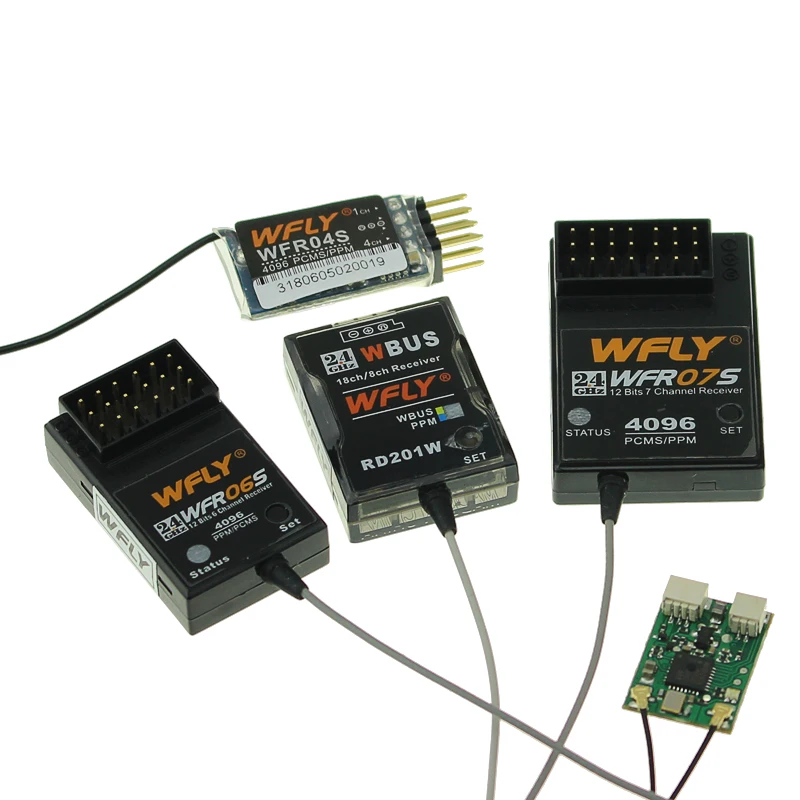 2,4G WFLY приемник WFR04S WFR06S WFR07S WFR09S WBUS RF201S RF207S PPM ...