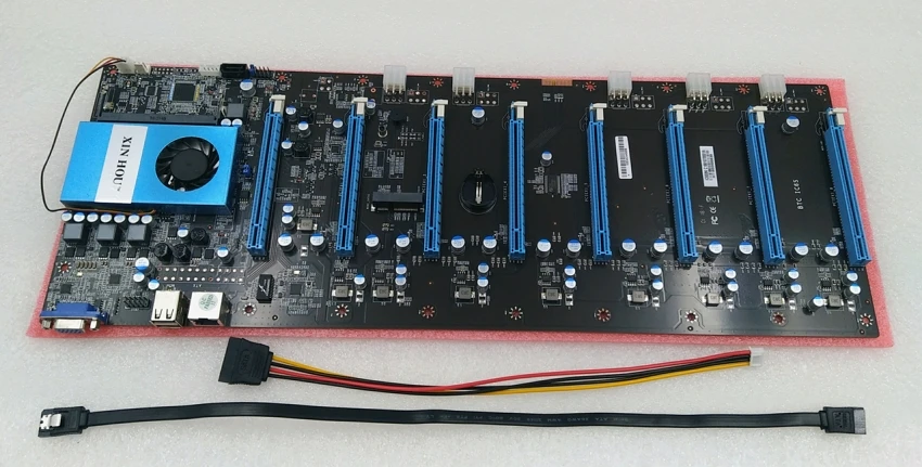 Mining Motherboard BTC IC6S(with cpu) Mining Motherboard 8 Graphics ...