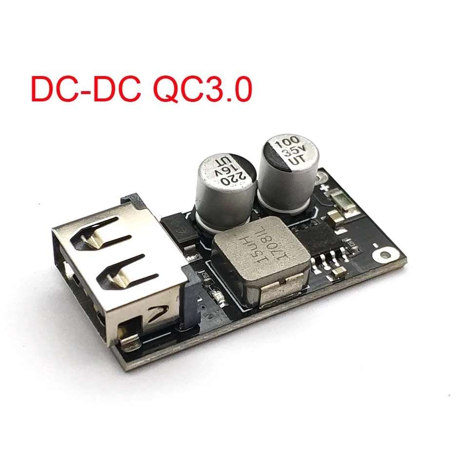 Dc-dc Step Down Buck Converter Charging Module Usb 6-32v 9v 12v 24v To Qc3.0 Qc2.0 Fast Quick ...