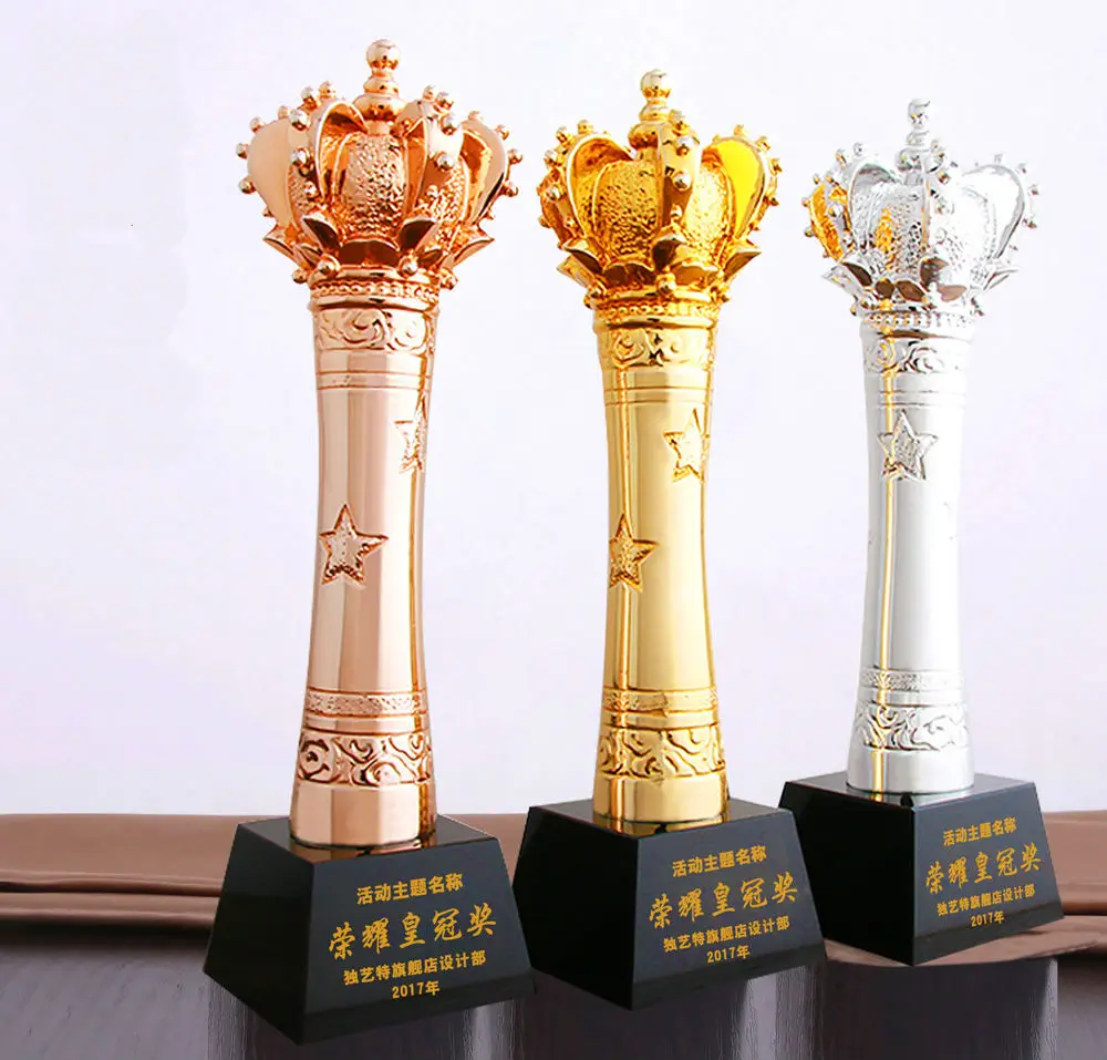High quality!Crown Resin Trophy Champion Trophy Custom King Glory ...
