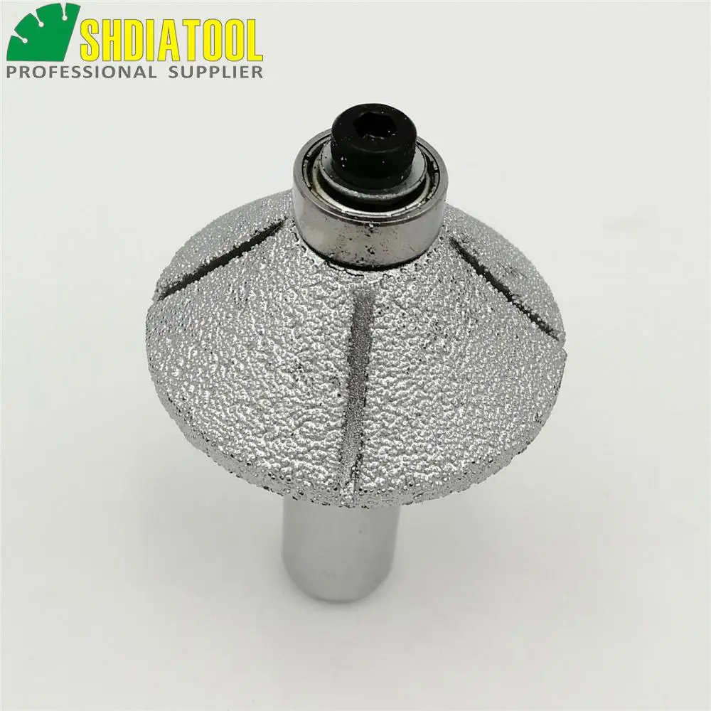 Cone Type Brazed diamond router bits with 1/2" shank for slab edge ...