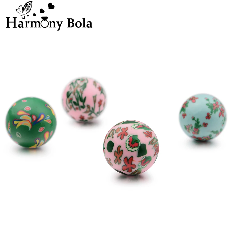 4PCS Harmony Bola 20mm Chime Ball Mexican Bola Baby Colorful Printing ...