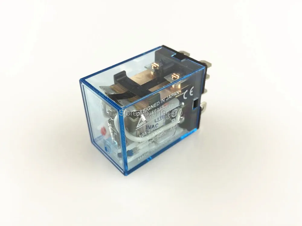 10pcs/Lot Coil Power Relay LY2NJ 110V AC Miniature Relay DPDT 2NO 2NC 8 ...