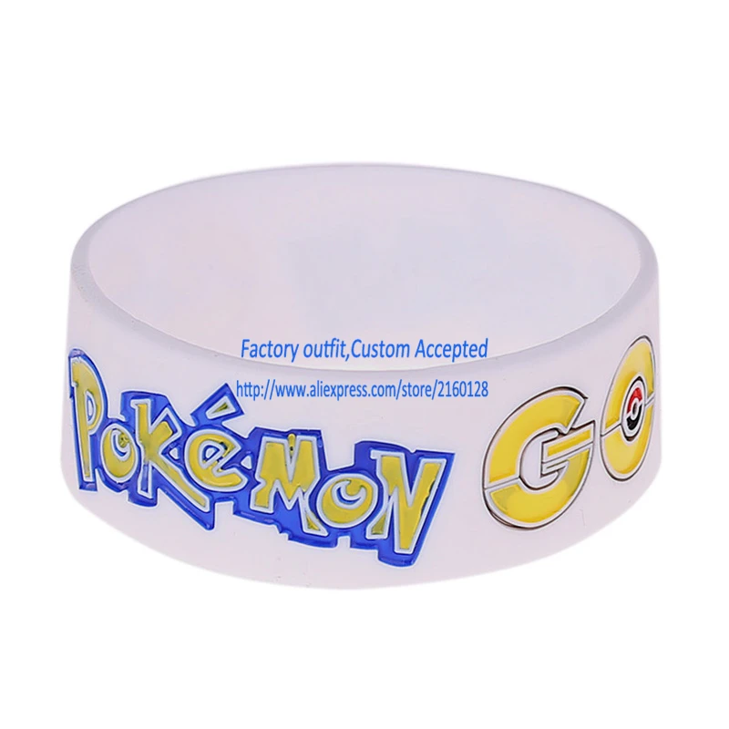 Trendy Charms Game Wristband Pokemon Go Silicon Bracelets For Women ...