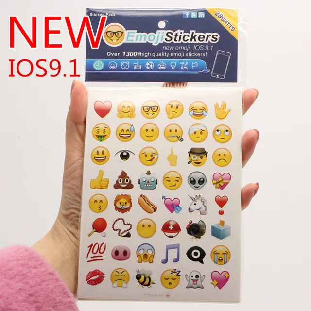 New IOS 28sheets/lot Emoji sticker Apple iphone upgrade emoticons ...
