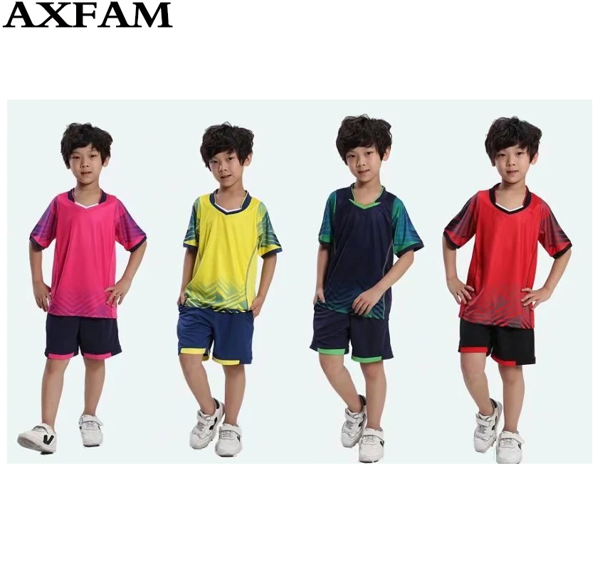 AXFAM High Quality Child Kids Football Kit 2017 Soccer Jersey Kids Sets ...