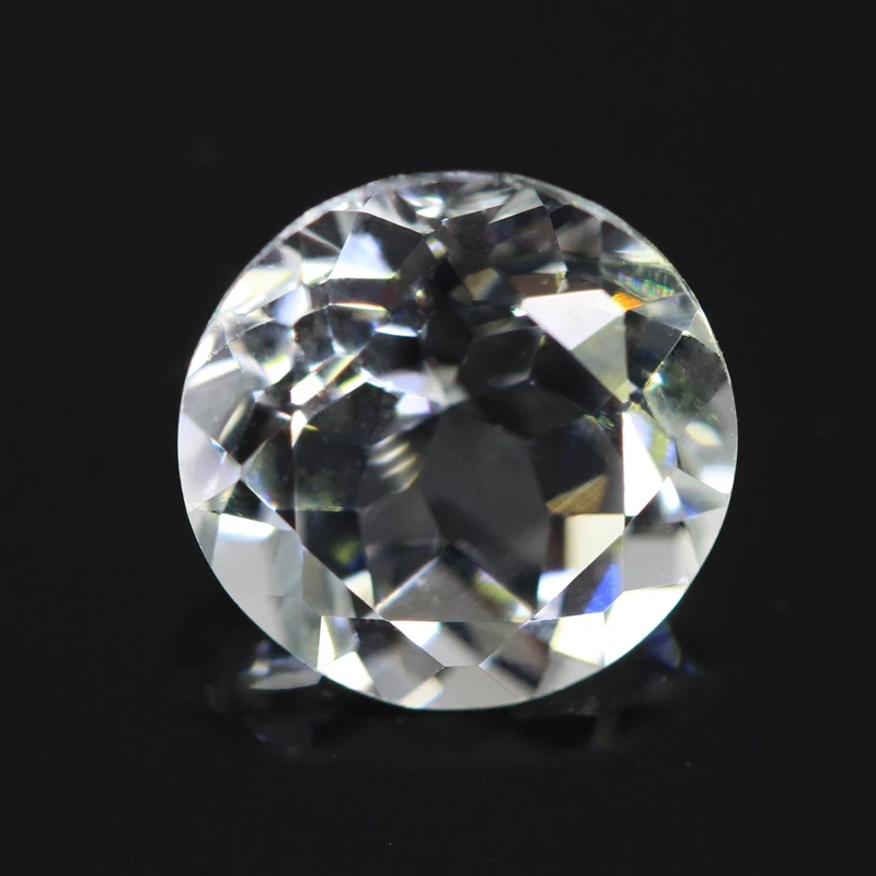 Topas-putih-potongan-bundar-manik-manik-batu-Topas-alami-longgar-untuk ...