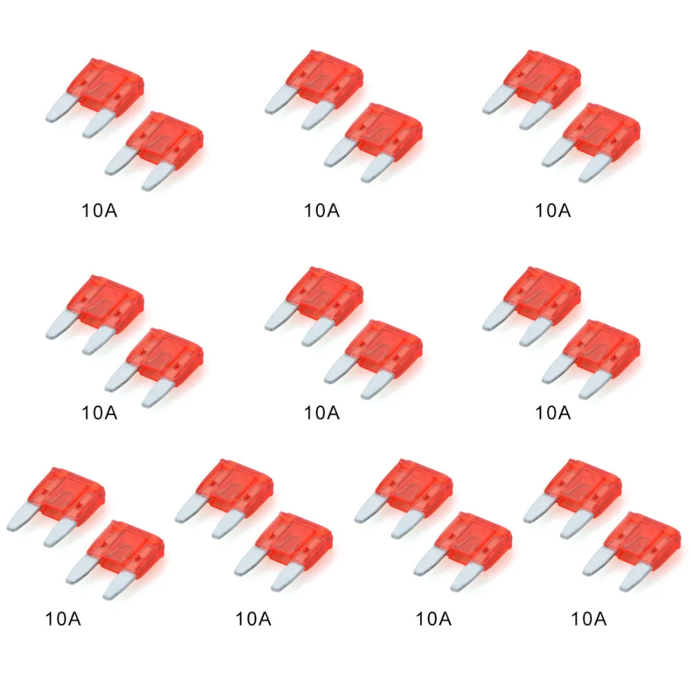 20 pcs Car Motorcycle Mini Fuses Blade Fuse Safety 2.3cmx 1.2 cm|Fuses ...