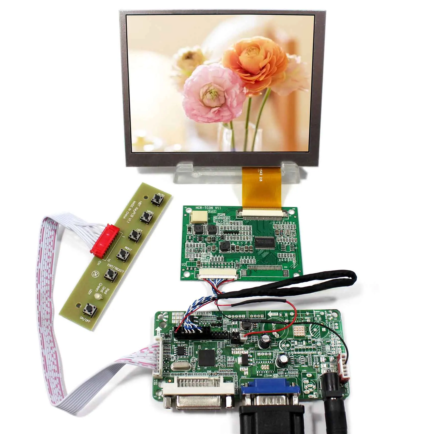 800x600 Display 10.4 Inch 800x600 LCD Screen With HD DVI/VGA Controller ...
