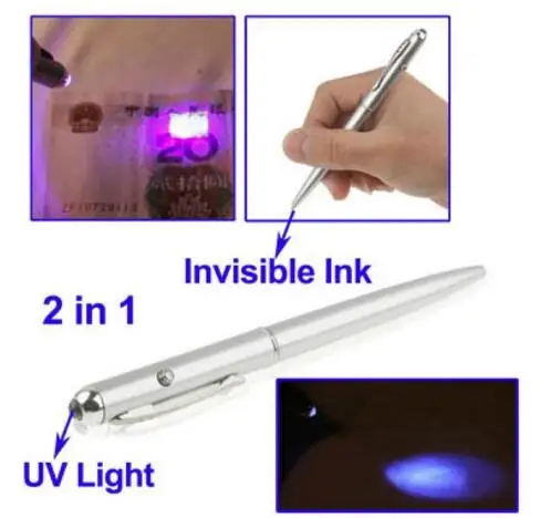 Security Secret Message Invisible Ink Ultraviolet Uv Led Currency ...