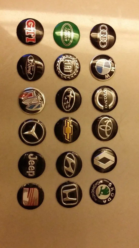 100pcs-lot-Car-key-Metal-logo-Folding-key-logo-sticker-14mm-15mm-Auto ...