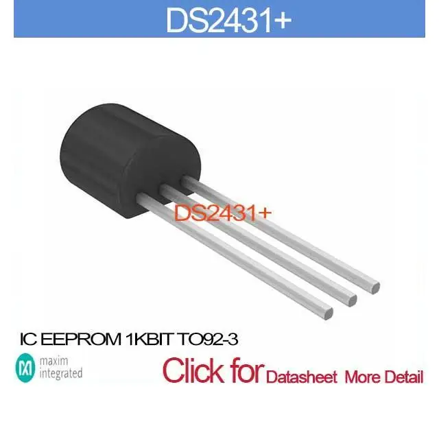 DS2431+ IC EEPROM 1KBIT TO92 3 DS2431 2431 DS243 2431+ DS24 2431 ...