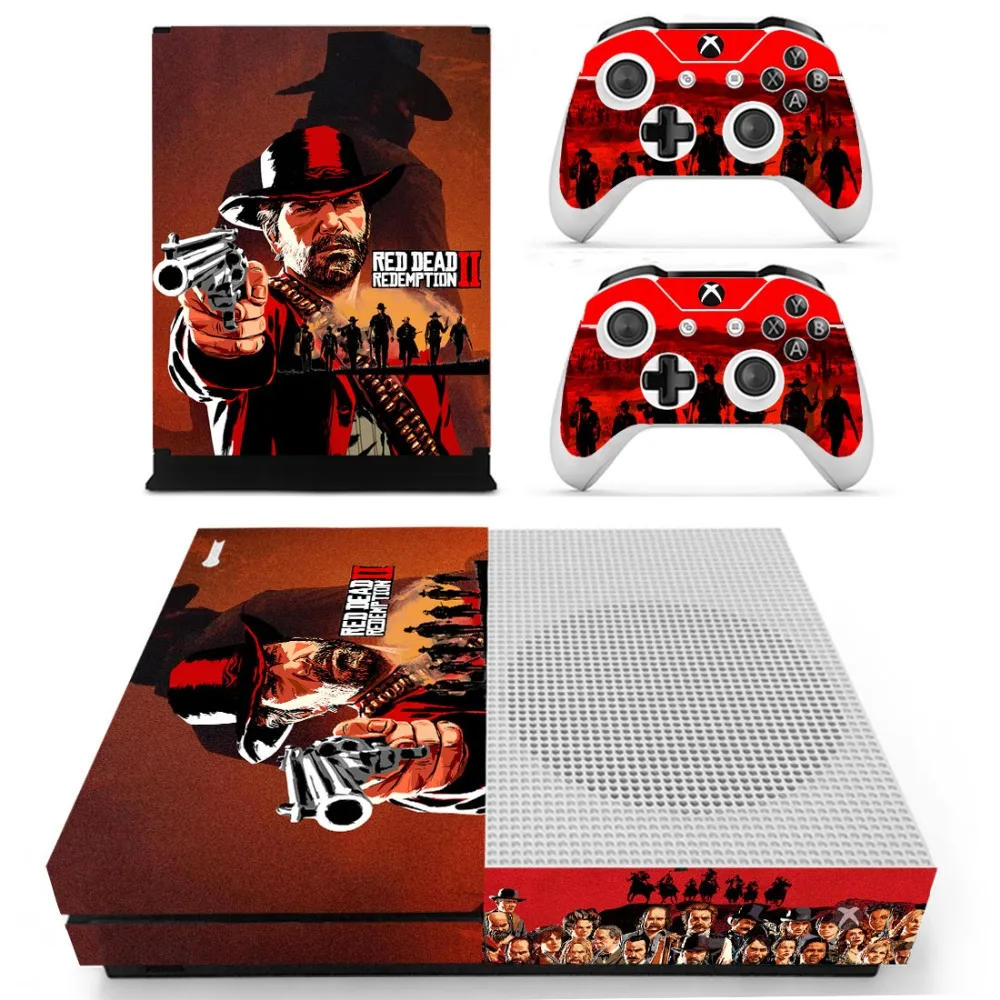 Red Dead Redemption 2 Skin Sticker for Xbox One S Console and ...