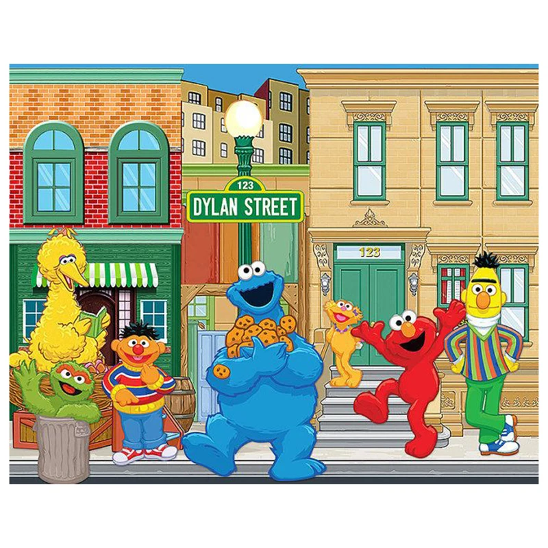 Sesame Street Painting Number 15 Clipart