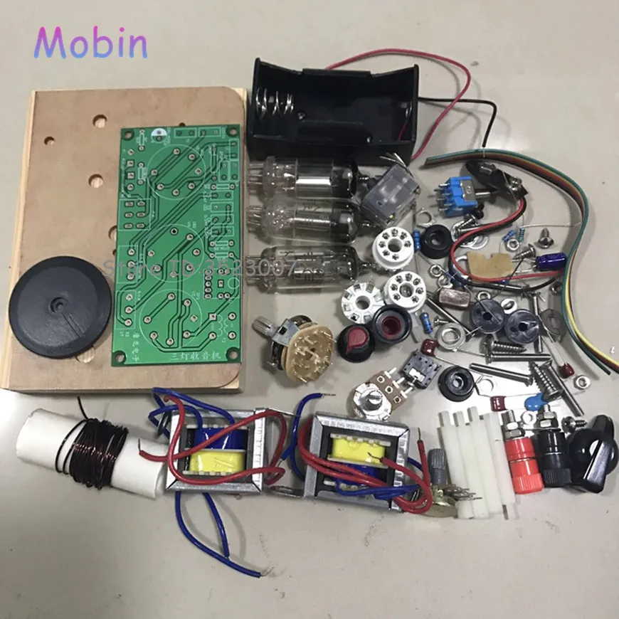 1PCS/LOT Five wave band three lamp tube shortwave radio kit with base ...