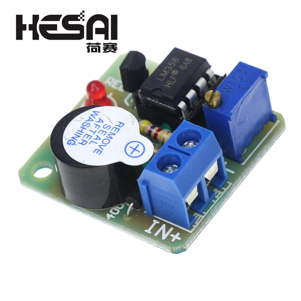 9V/12V Battery Sound and Light Alarm Against Over discharge Protection ...