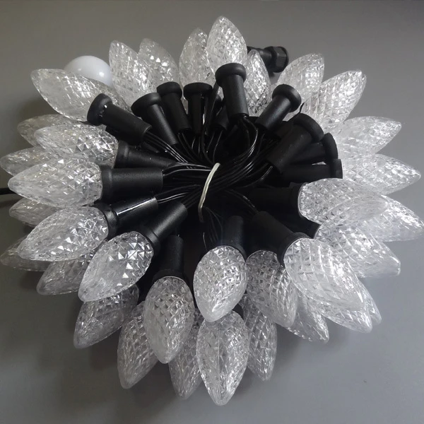 50nodes addressable RGB C9 DC12V WS2811 LED Christmas pixel string ...