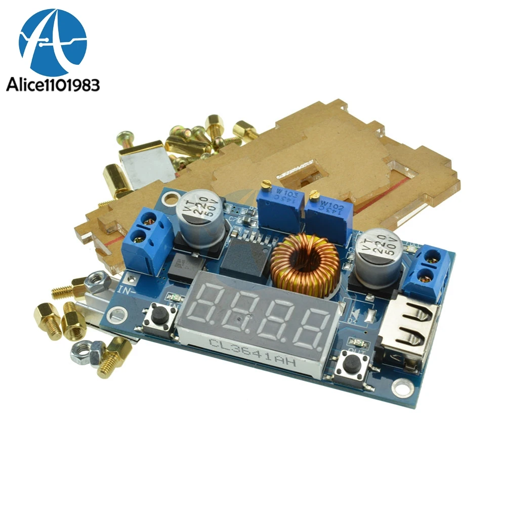 5A-CC-CV-USB-Voltmeter-LED-Drive-Driver-Lithium-charger-Step-Down-Power ...