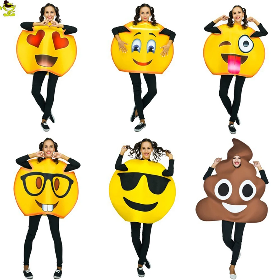 Buy Funny Face Emoji Party Costume Cosplay Sponge Clothes Fancy Dress In