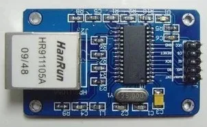 The wide version of the ENC28J60 interface module SPI / Ethernet / /51 ...