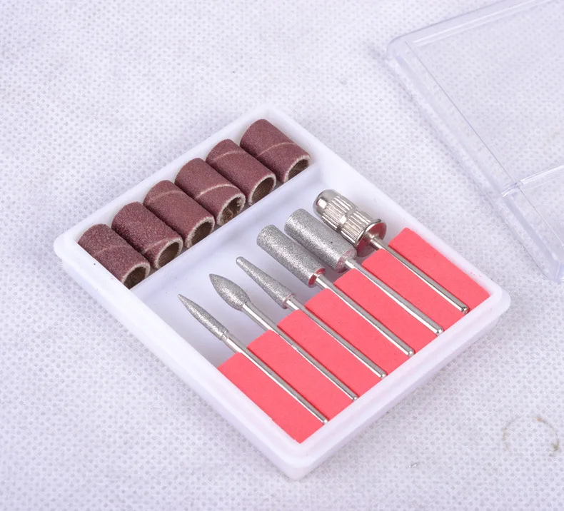 10 SETS Nail Tips Manicure Drills Files Bits Nail Art File Set Kit ...
