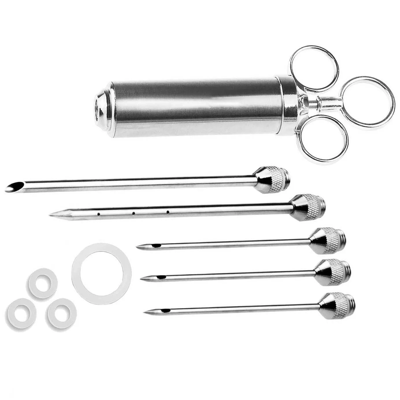 Drop Shipping Heavy Duty Meat Injector 304 Stainless Steel 2 Oz
