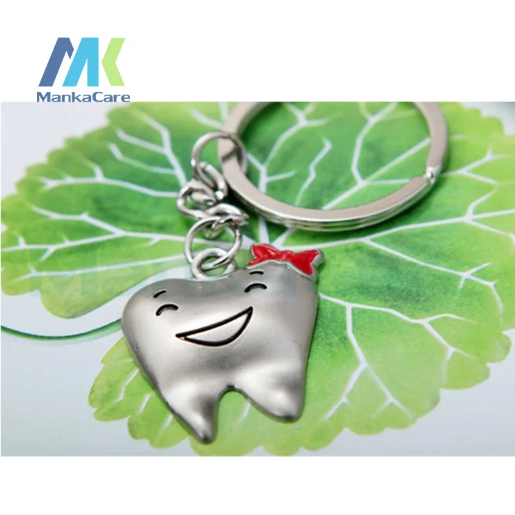 10 Pair of Creative Fine Tooth Shape Keychain Pendant Cute Dentist Toy ...