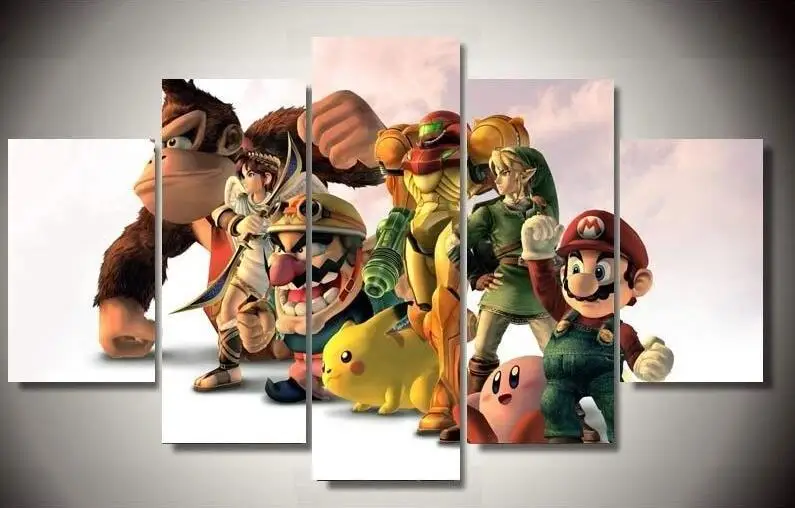 Art & Collectibles Abstract Super Mario World Art Print Prints Digital ...