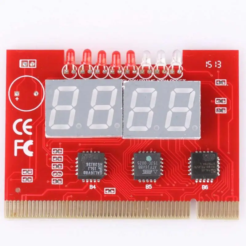 4 Digit PC Analyzer Diagnostic Card Motherboard Post Tester PCB Board ...