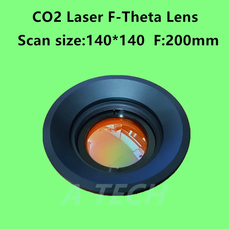 CO2 laser F theta Scan Lens F230 CO2 laser focus lens 140*140mm, F ...