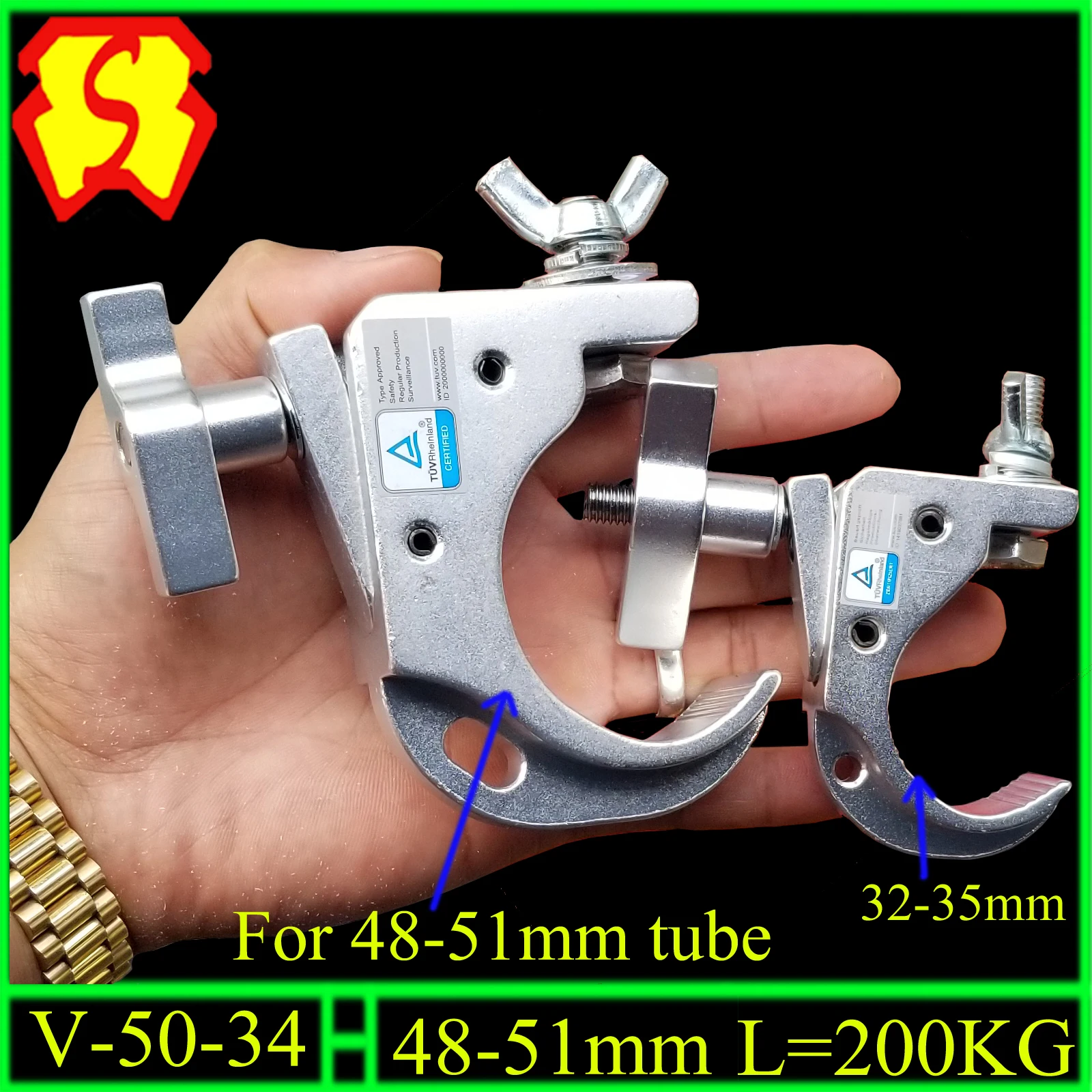 TUV certified aluminum side clamp for Led light compatible with doughty ...
