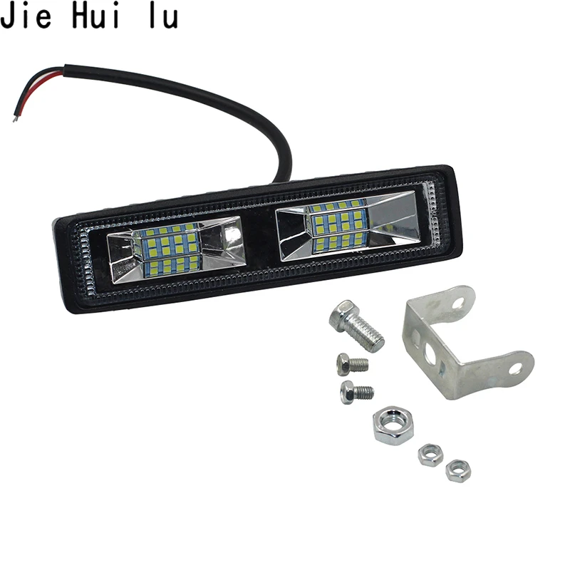 18W Work Light Bar with 3030 Chips Flood Spot Beam DRL Woking light For ...
