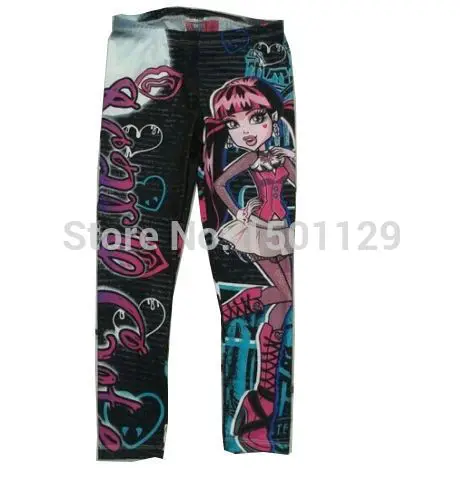 Monster High Printed Childs Kids Girls Clothes Pants Childs Leggings ...