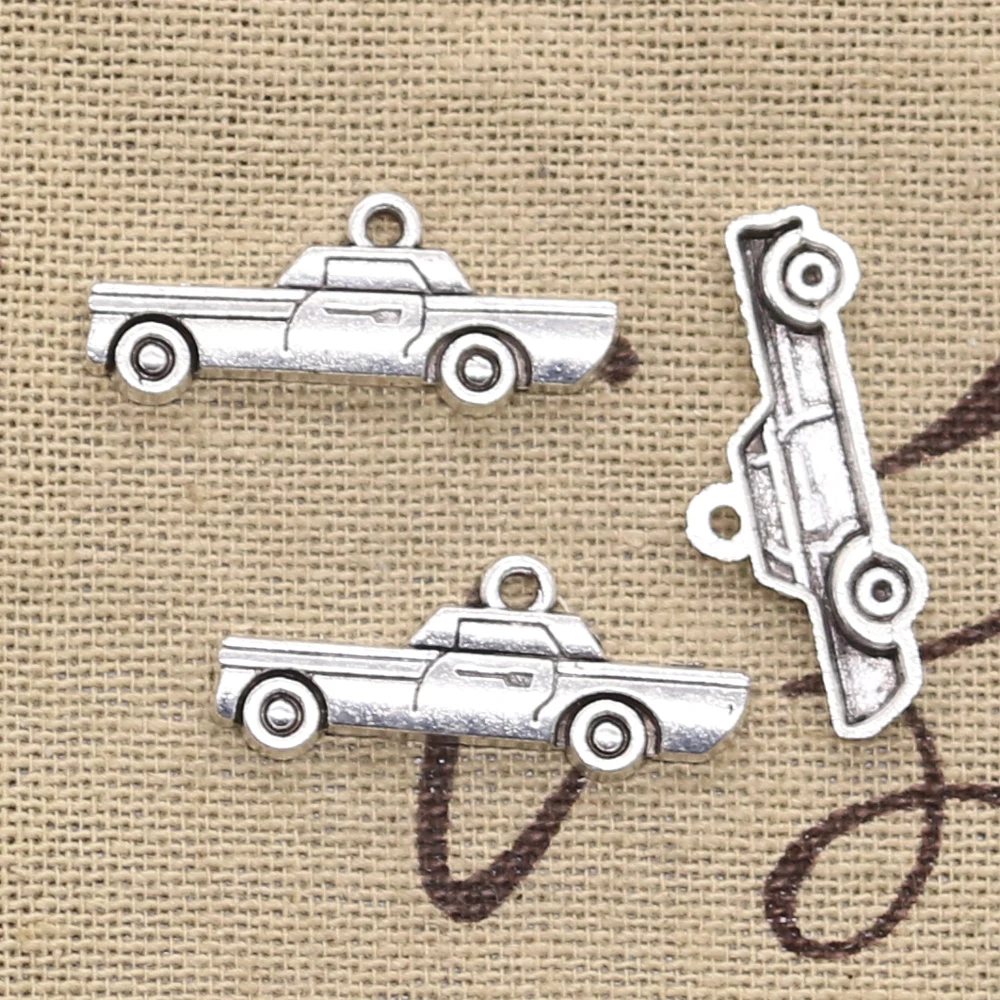 30pcs-Charms-Car-27x11mm-Antique-Silver-Color-Plated-Pendants-Making ...