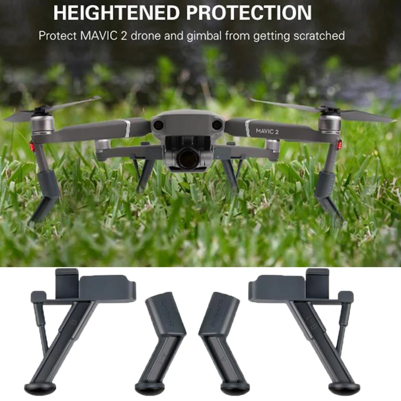 DJI Mavic 2 Landing Gear Extended Heighten Landing Gear Leg Support Feet Protector Accessories ...