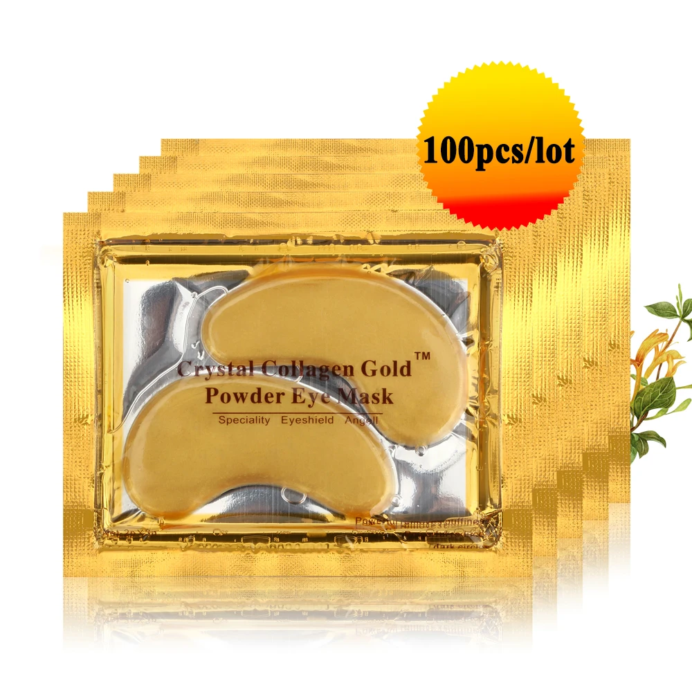 Aliexpress.com : Buy 100PCS Crystal Collagen Gold Powder Eye Mask ...
